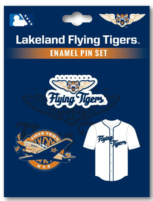 Three Piece Enamel Pin Set – Lakeland Flying Tigers